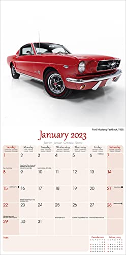 Classic Car Calendar 2023 - American Classic Cars 2023 Calendar by Avonside