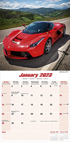 Ferrari Calendar- Calendars 2022 - 2023 Wall Calendars - Car Calendar - Automobile Calendar - Ferrari 16 Month Wall Calendar by Avonside