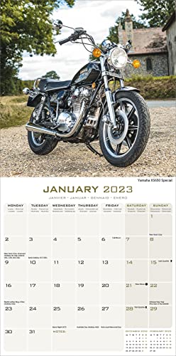 Superbikes Calendar - Dog Breed Calendar - 2022 - 2023 Wall Calendars - 16 70s Superbikes Wall Calendar by Avonside