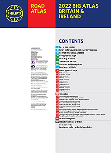 2022 Philip's Big Road Atlas Britain and Ireland: (A3 Spiral binding) (Philip's Road Atlases)