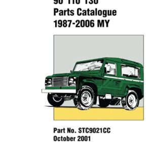 Land Rover Defender Parts Catalogue 90/110/130, 1987-2006