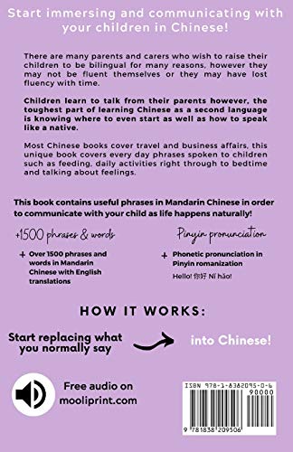 Everyday Mandarin for Parents: A Phrasebook with parenting phrases to start introducing Chinese with your family