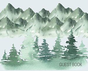 landscape guest book to sign (hardback)