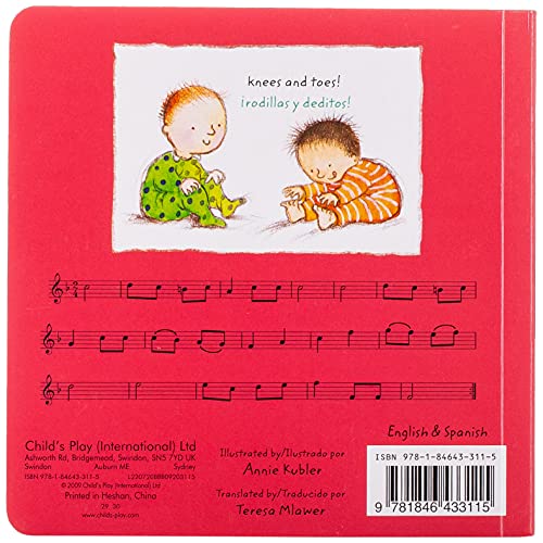 Head, Shoulders, Knees and Toes/Cabeza, Hombros, Piernas, Pies (Dual Language Baby Board Books- English/Spanish) (Spanish and English Edition) (English and Spanish Edition)