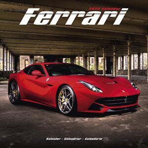 ferrari calendar- calendars 2022 - 2023 wall calendars - car calendar - automobile calendar - ferrari 16 month wall calendar by avonside