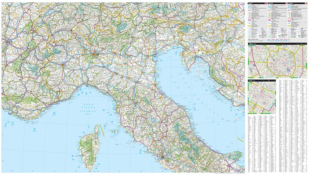 Philip's Italy Road Map (Philip's Sheet Maps)