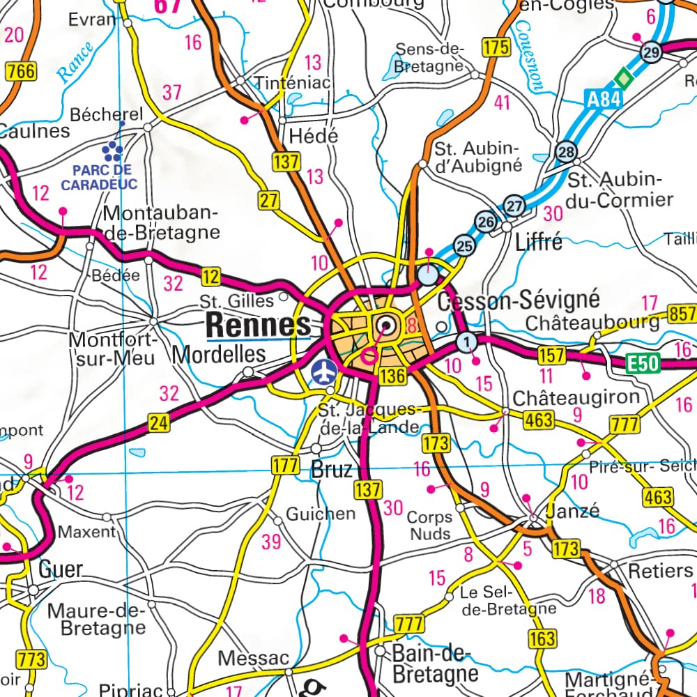 2023 Philip's Easy to Read Multiscale Road Atlas Europe: (A4 Spiral binding)