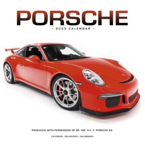 porsche calendar- calendars 2022 - 2023 wall calendars - car calendar - automobile calendar - porsche 16 month wall calendar by avonside