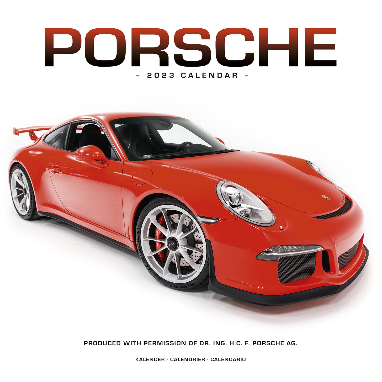 Porsche Calendar- Calendars 2022 - 2023 Wall Calendars - Car Calendar - Automobile Calendar - Porsche 16 Month Wall Calendar by Avonside