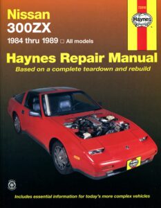 nissan 300zx (84-89) turbo, 2seater & 2 + 2 v6 engine haynes manual (paperback)