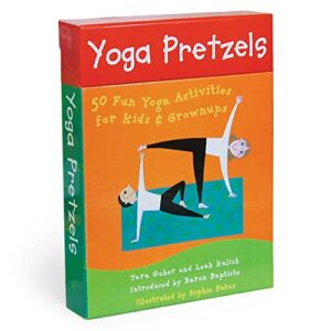 yoga pretzels: 50 fun yoga activities for kids & grownups (barefoot books activity decks)