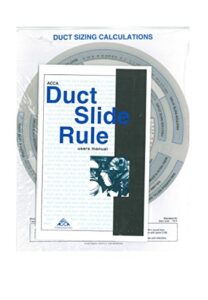 duct calculation slide rule