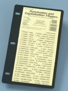 punctuation and capitalization flipper/clp390w (basic facts handy reference flipper)