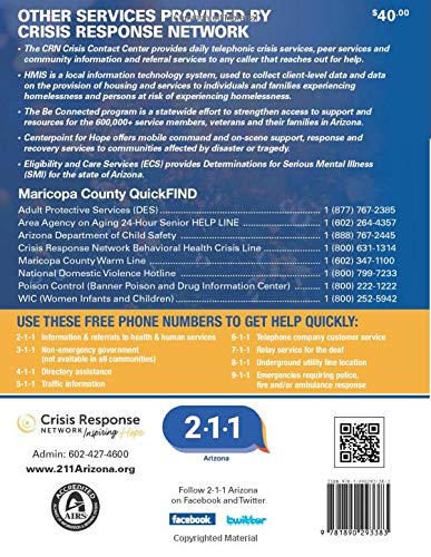 2019 Directory of Human Services and Self Help Support Groups: Maricopa County - Arizona