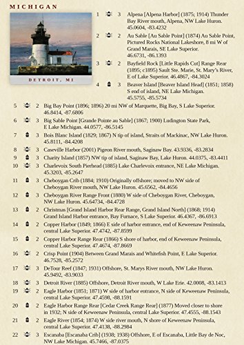 United States Lighthouses: Illustrated Map & Guide