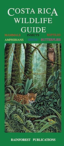 Costa Rica Wildlife Guide (Laminated Foldout Pocket Field Guide) (English and Spanish Edition)