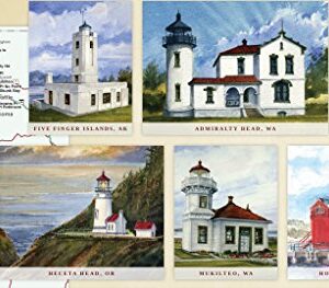 United States Lighthouses: Illustrated Map & Guide