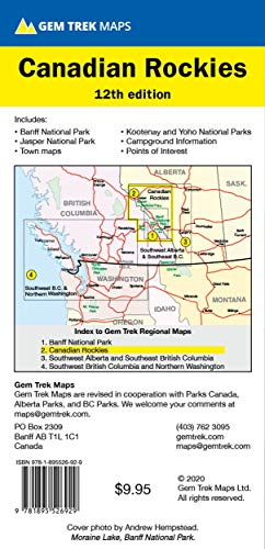 Canadian Rockies Map