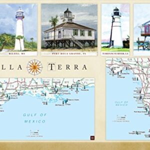 United States Lighthouses: Illustrated Map & Guide