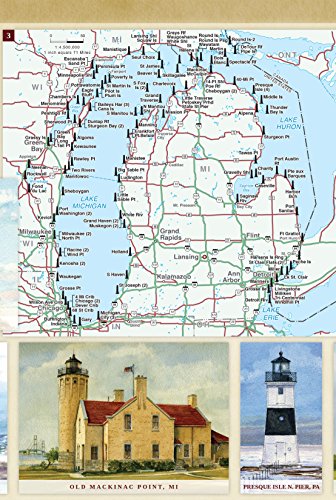 United States Lighthouses: Illustrated Map & Guide