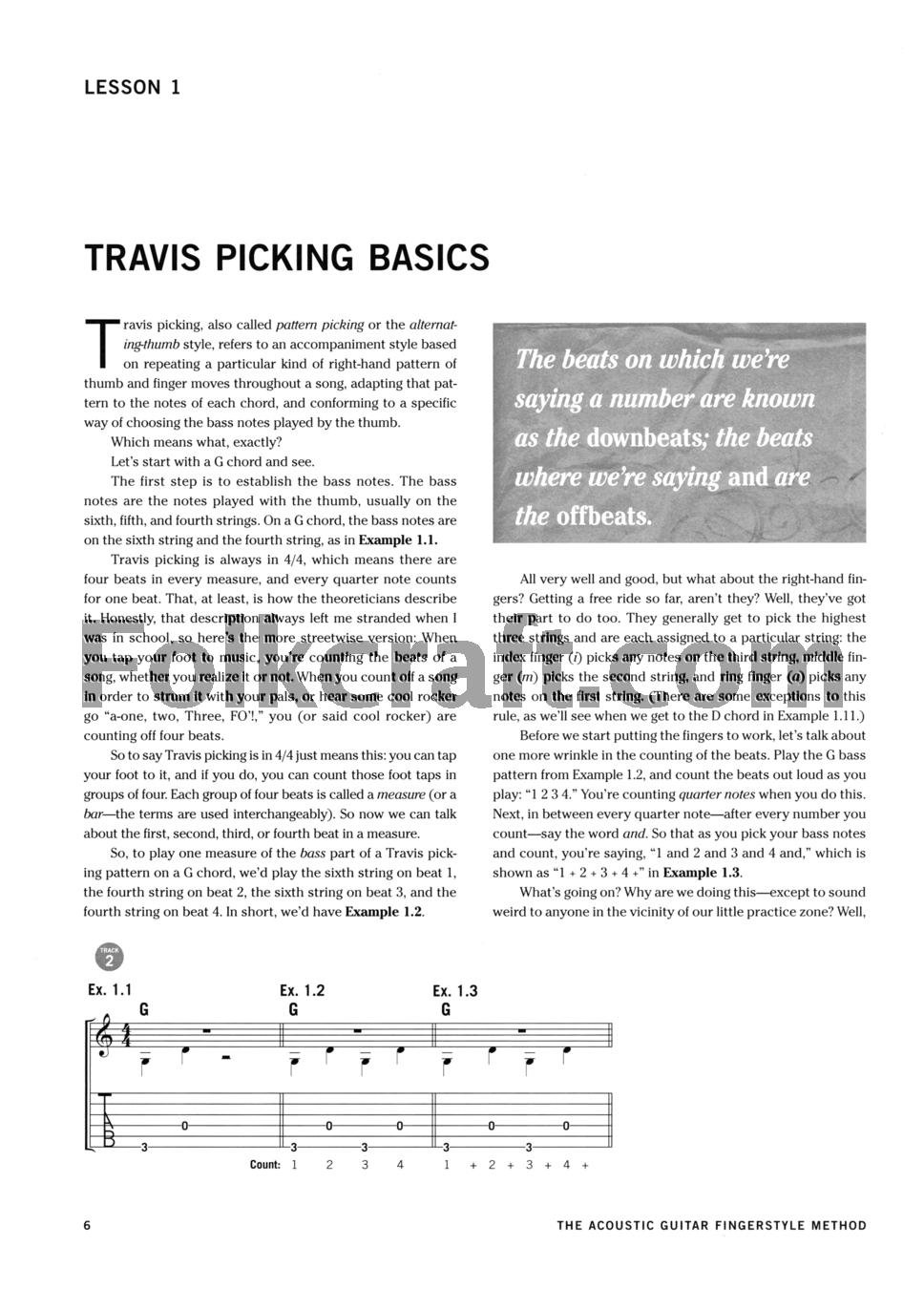 Acoustic Guitar Fingerstyle Method Book with Online Audio (Acoustic Guitar Private Lessons)