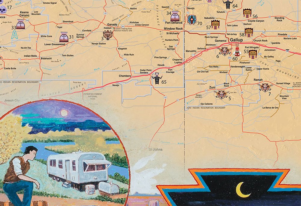 The Hillerman Indian Country Map And Guide