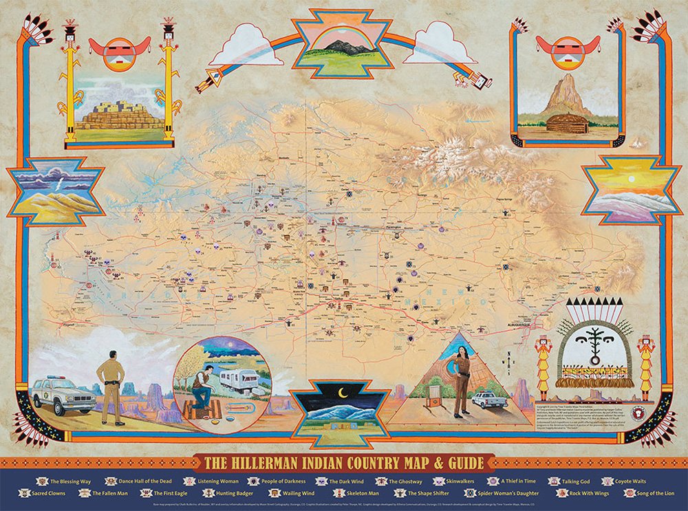 The Hillerman Indian Country Map And Guide