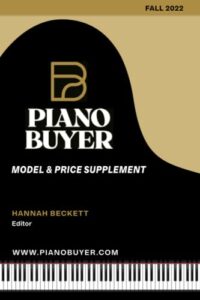 piano buyer model & price supplement: fall 2022