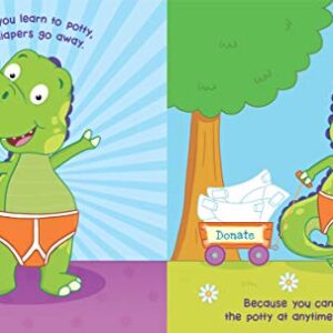 Dino Potty: Learn to Potty with Dino - Easy-to-Follow Step-by-Step Board Book, Make Potty Training Exciting and Fun! Encouraged for Children Ages 2 and Up