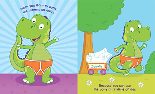 Dino Potty: Learn to Potty with Dino - Easy-to-Follow Step-by-Step Board Book, Make Potty Training Exciting and Fun! Encouraged for Children Ages 2 and Up