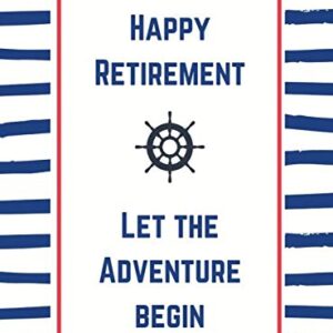 Retirement book to sign (Hardcover): Happy Retirement Guest Book, thank you book to sign, leaving work book to sign, Guestbook for retirement, message ... let the adventure begin retirement book