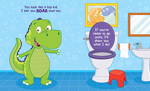 Dino Potty: Learn to Potty with Dino - Easy-to-Follow Step-by-Step Board Book, Make Potty Training Exciting and Fun! Encouraged for Children Ages 2 and Up