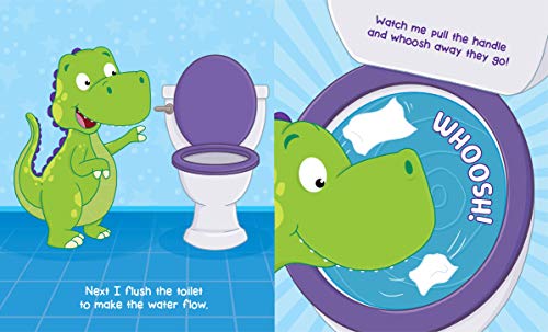 Dino Potty: Learn to Potty with Dino - Easy-to-Follow Step-by-Step Board Book, Make Potty Training Exciting and Fun! Encouraged for Children Ages 2 and Up