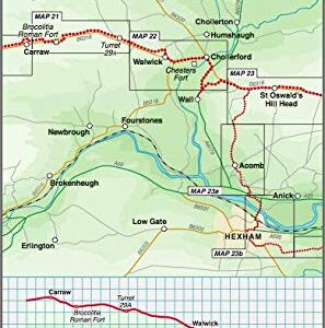 Hadrian's Wall Path: 64 Large-Scale Walking Maps & Guides to 29 Towns & Villages - Planning, Places to Stay, Places to Eat