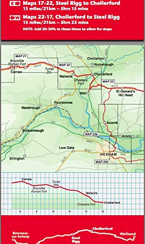 Hadrian's Wall Path: 64 Large-Scale Walking Maps & Guides to 29 Towns & Villages - Planning, Places to Stay, Places to Eat