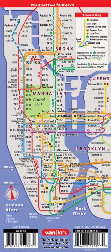 StreetSmart NYC Five Boro Map by VanDam-Laminated pocket city street map w/ attractions in Metro NYC & all 5 boros of NY City: Manhattan, Brooklyn, ... ... new Subway Map – Folded Map 2025 Edition