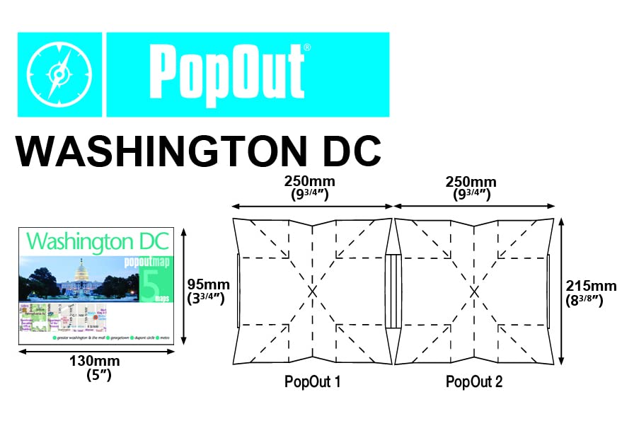 Washington DC PopOut Map (PopOut Maps)