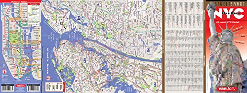 StreetSmart NYC Five Boro Map by VanDam-Laminated pocket city street map w/ attractions in Metro NYC & all 5 boros of NY City: Manhattan, Brooklyn, ... ... new Subway Map – Folded Map 2025 Edition