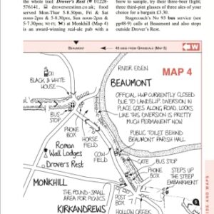 Hadrian's Wall Path: 64 Large-Scale Walking Maps & Guides to 29 Towns & Villages - Planning, Places to Stay, Places to Eat