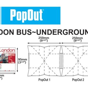 London Bus & Underground Tube PopOut Map (PopOut Maps)