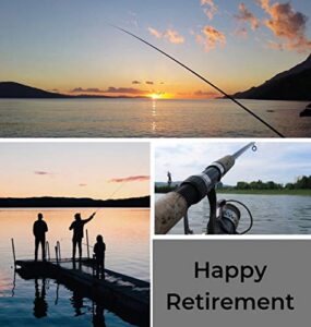 fishing retirement guest book (hardcover): retirement book, retirement gift, guestbook for retirement, message book, memory book, keepsake, fishing retirement, retirement book to sign, retirement card