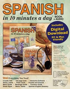 spanish in 10 minutes a day book + audio