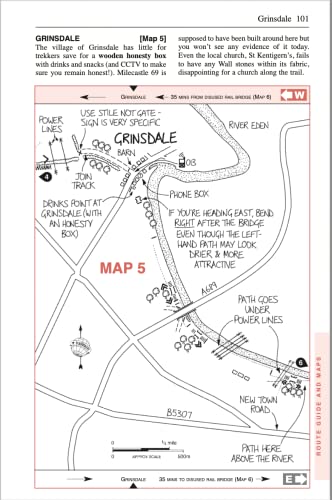 Hadrian's Wall Path: 64 Large-Scale Walking Maps & Guides to 29 Towns & Villages - Planning, Places to Stay, Places to Eat