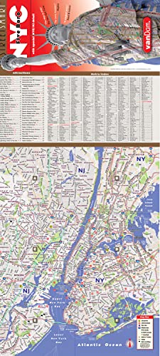 StreetSmart NYC Five Boro Map by VanDam-Laminated pocket city street map w/ attractions in Metro NYC & all 5 boros of NY City: Manhattan, Brooklyn, ... ... new Subway Map – Folded Map 2025 Edition