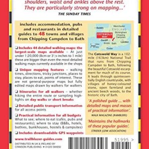 Cotswold Way: Chipping Campden to Bath - Planning, Places to Stay, Places to Eat; Includes 44 Large-scale Walking Maps (British Walking Guides)