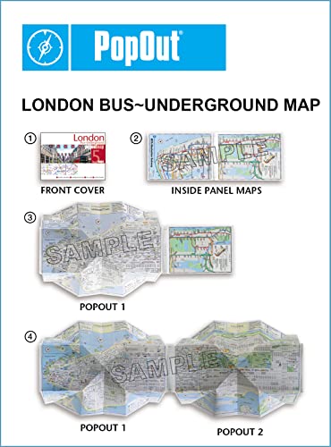 London Bus & Underground Tube PopOut Map (PopOut Maps)