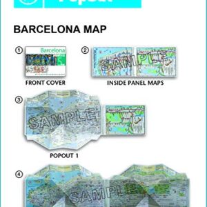 Barcelona PopOut Map (PopOut Maps)