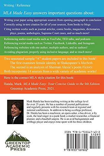 MLA Made Easy: Your Concise Guide to the 9th Edition