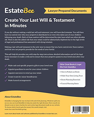 Legal Will Kit: Make Your Own Last Will & Testament in Minutes.... (2023 U.S. Edition)