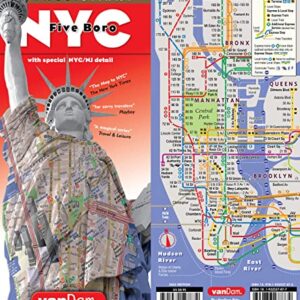 StreetSmart NYC Five Boro Map by VanDam-Laminated pocket city street map w/ attractions in Metro NYC & all 5 boros of NY City: Manhattan, Brooklyn, ... ... new Subway Map – Folded Map 2025 Edition